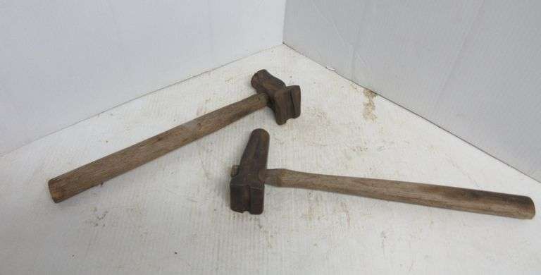 (2) Blacksmith Fullering Hammers - Albrecht Auction Service