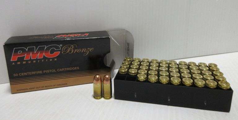 (50) Rounds of PMC .380 Auto Ammo, 90-Grain FMJ - Albrecht Auction Service