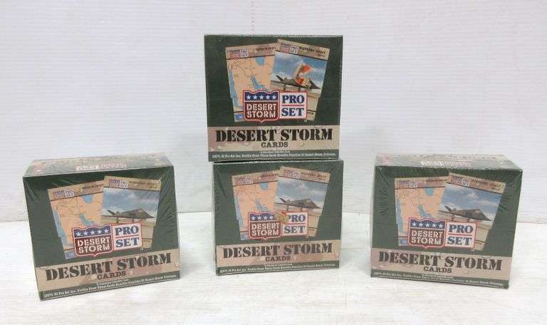 (4) Boxes of Desert Storm Cards, Pro Set Desert Storm Cards - Albrecht ...