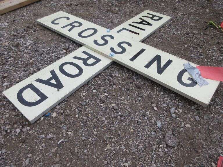 Decommissioned Railroad Sign - Albrecht Auction Service