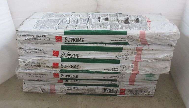 (6) Bundles of Owens Corning Shingles, Chateau Green Color, Supreme ...