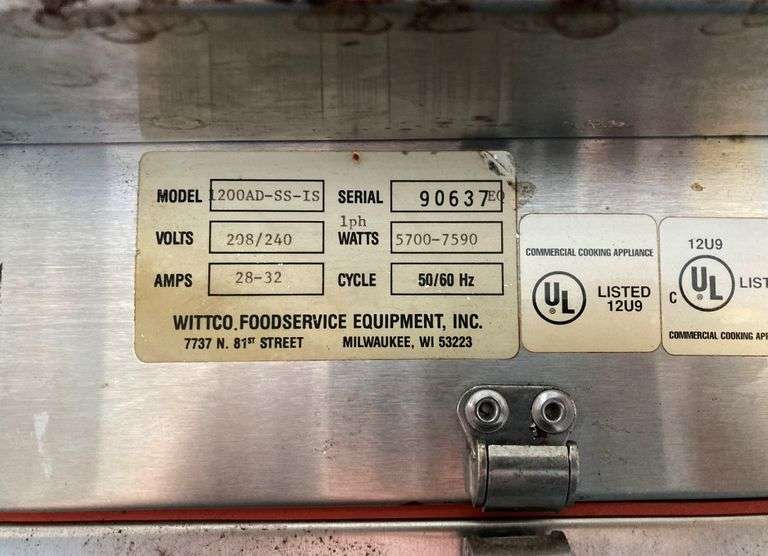 Wittco 1200-AD0SS Cook and Hold Oven System, Double Dutch Doors, Four ...