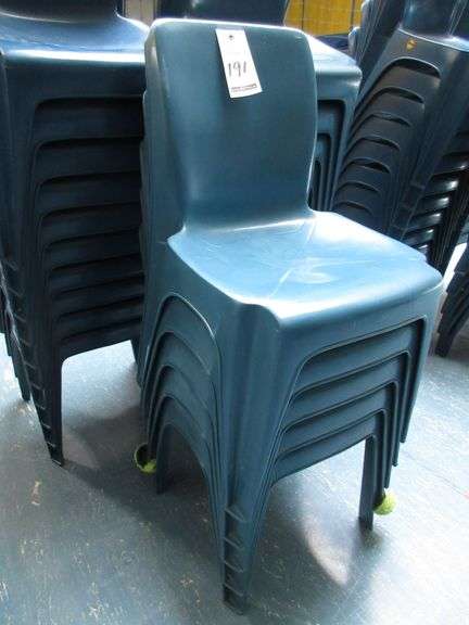 (15) Sebel Integra Plastic Stackable Chairs, Made in Australia ...