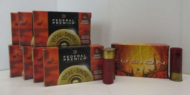 (40) Slugs Total, Includes: 30- Federal 12-Gauge 2 3/4 3/4 oz. Sabot ... (40) Slugs Total, Includes: 30- Federal 12-Gauge 2 3/4 3/4 oz. Sabot ...