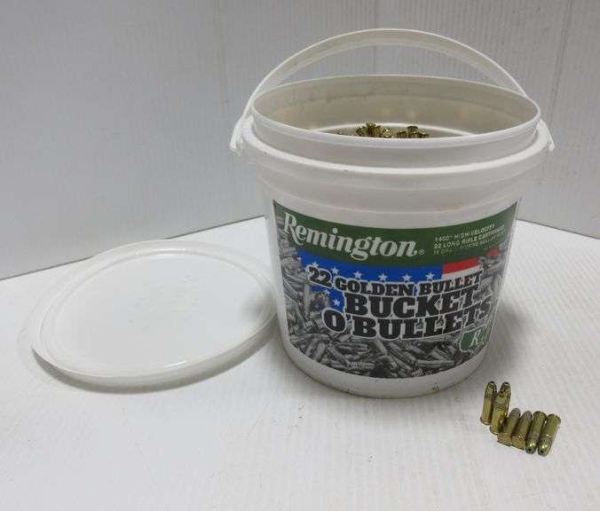 (1400) Rounds of .22 LR Remington Hollowpoints, Bucket of Bullets ...