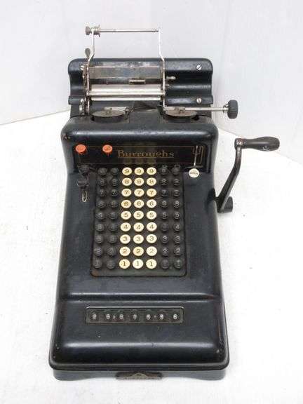 Vintage 1920s Burroughs Adding Machine - Albrecht Auction Service