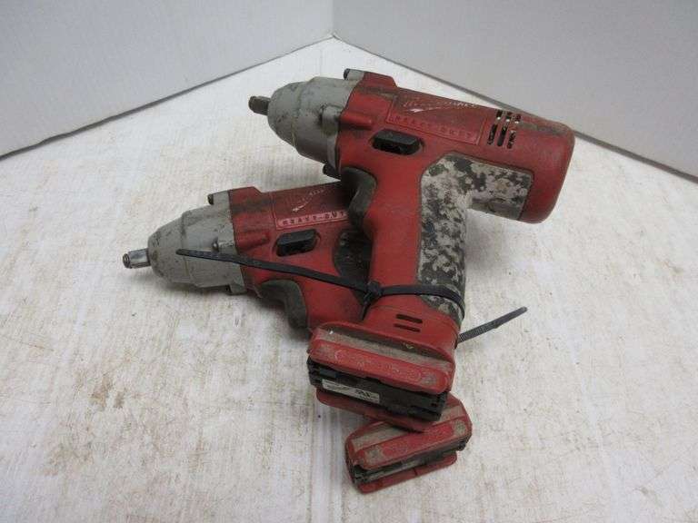 (2) Milwaukee Cordless Impact Guns - Albrecht Auction Service