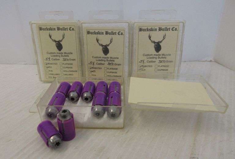 (40) Premium Sabot Muzzleloader Bullets, 350-Grain Hollow Points ...