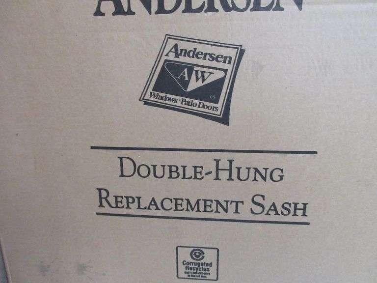 (2) Andersen Sandtone Frenchwood Patio Door Slabs, 6'; Andersen White ...