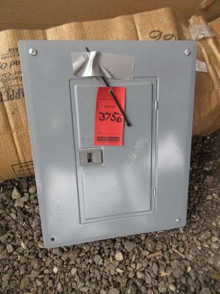 Square D 12-Space Electrical Panel with Breakers - Albrecht Auction Service