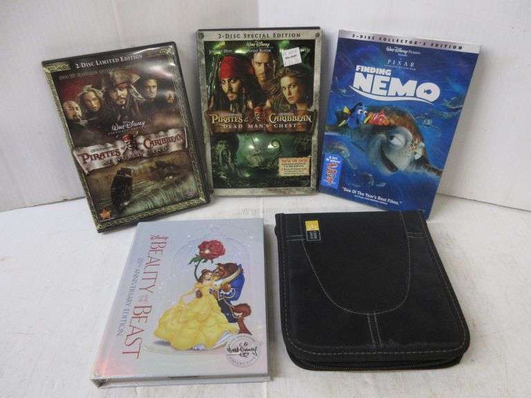(4) Disney DVDs, Including: 25th Anniversary Edition of Beauty and the ...