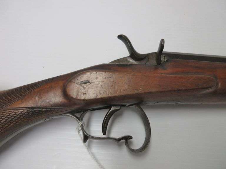 Antique Belgium Single-Shot .22 Rifle, Octagon Barrel, Rolling Block ...