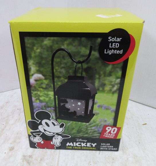 Disney Mickey Mouse Solar LED Lantern with Stake - Albrecht Auction Service