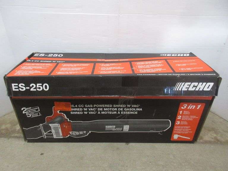 Echo E5250 Gas 3-in-1 High Powered Blower/Shredder/Mulcher/Vacuum with ...