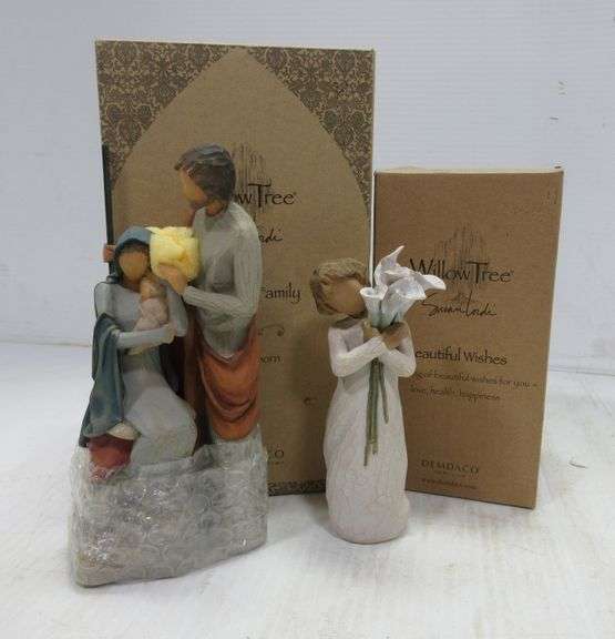 Pair of Willow Tree Susan Lordi Figures in Original Boxes, Includes ...