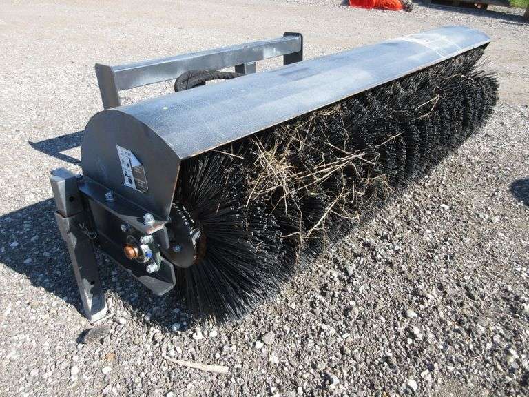 6' Wolverine Skid Steer Box Boom Sweeper/Collector - Albrecht Auction ...