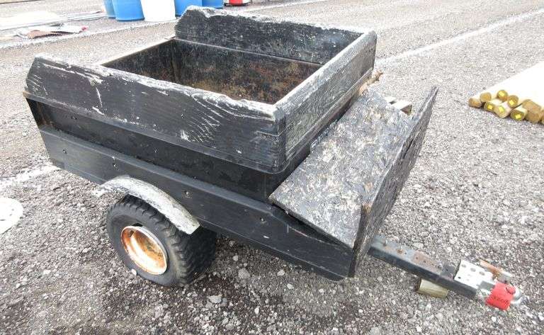 Red Devil Load Hog Dump Wagon with Trailer Hitch Tongue, Extended Sides ...
