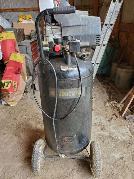 Jobsmart Air Compressor, 120 Volt, Model TA25100VB - Albrecht Auction ...