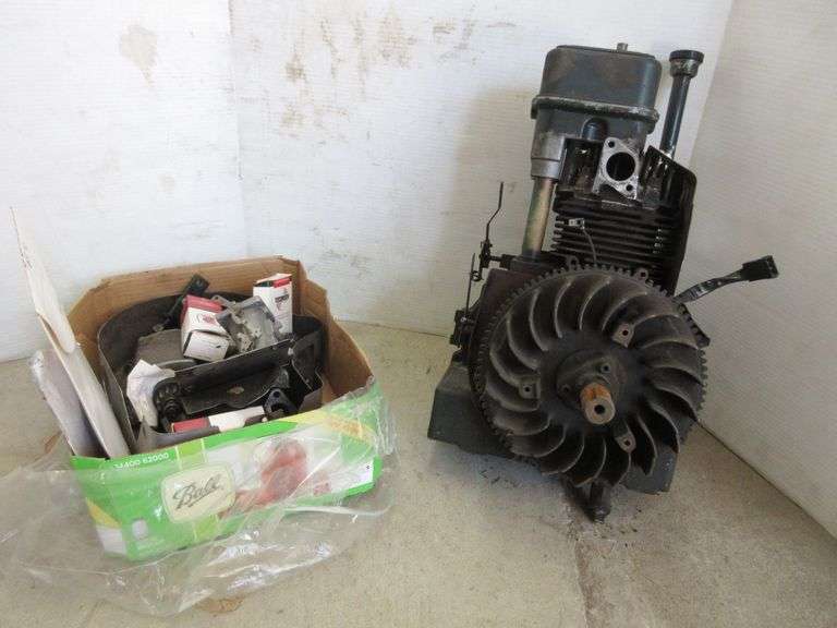 Older Tecumseh Lawn Mower Engine with Extra Parts - Albrecht Auction ...
