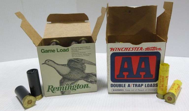 (25) Remington Game Load Shotgun Shells; (25) Winchester Reloading ...