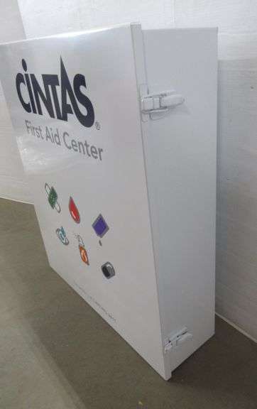 Cintas First Aid Cabinet, Four-Shelf Capacity - Albrecht Auction Service