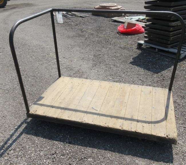 Large Industrial Shop Cart with Side Rails - Albrecht Auction Service