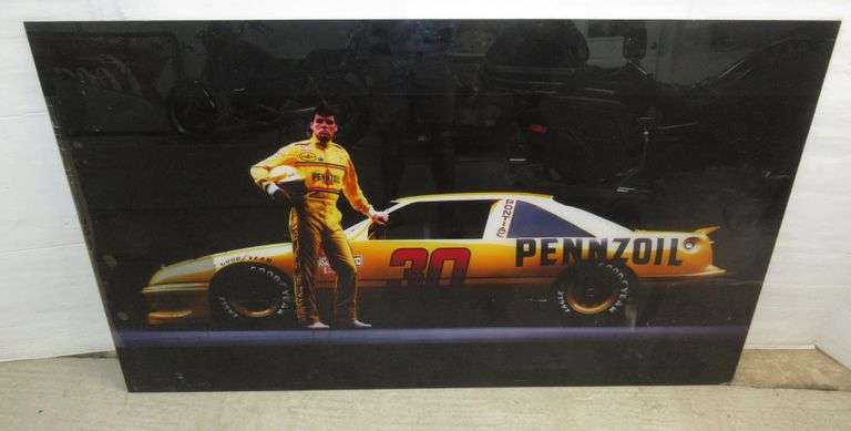 Large Pennzoil Race Car Sign - Albrecht Auction Service