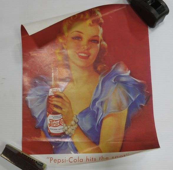 (3) Pepsi Posters Featuring Pepsi Girls - Albrecht Auction Service