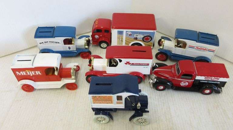 ERTL Banks, Including: Farmall Truck, 1923 Massey Ferguson Delivery Van ...