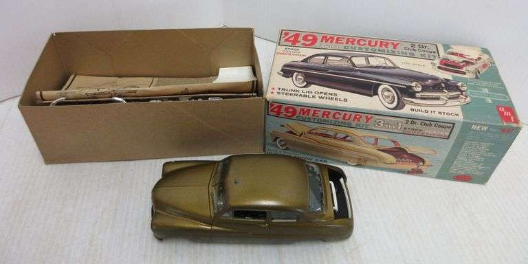 Vintage 1960s AMT 49 Mercury Model Kit with Box - Albrecht Auction Service