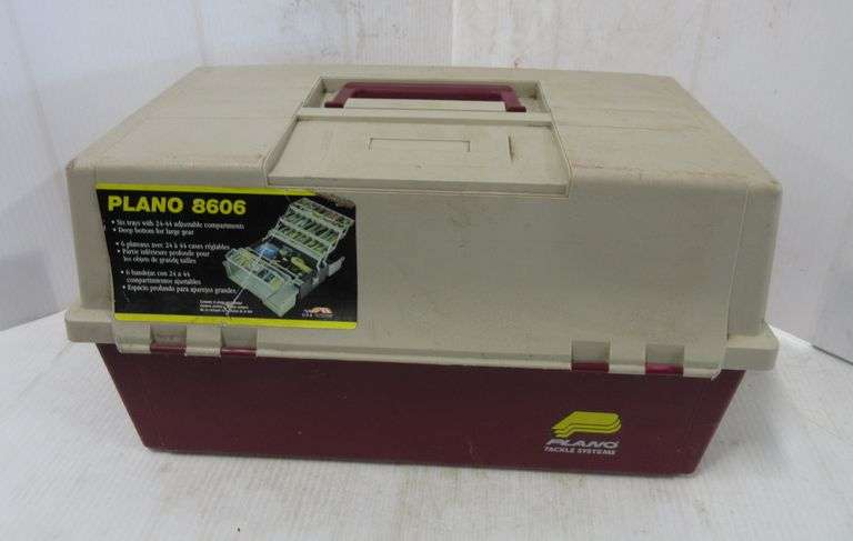 Plano 8606 Tackle Box with Six Trays and 24 out of 44 Adjustable ...