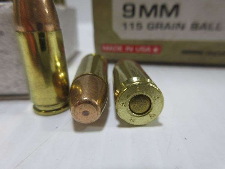 (150) Rounds of Winchester Active Duty 9mm Ammo, 115-Grain Ball ...