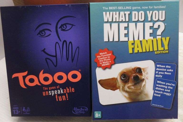 (7) Board Games: Classic Yahtzee, The Office, Jenga, Taboo, Battleship ...