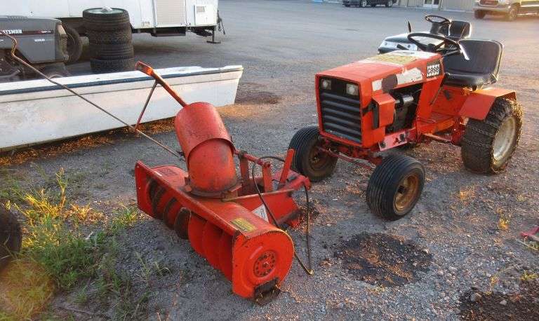 Case Lawn Tractor with Snow Blower, Model 222, Keys in Office ...