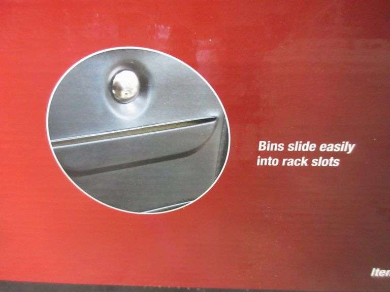 Ironton Parts Bins with Rack, Includes (24) Bins with Hardware ...