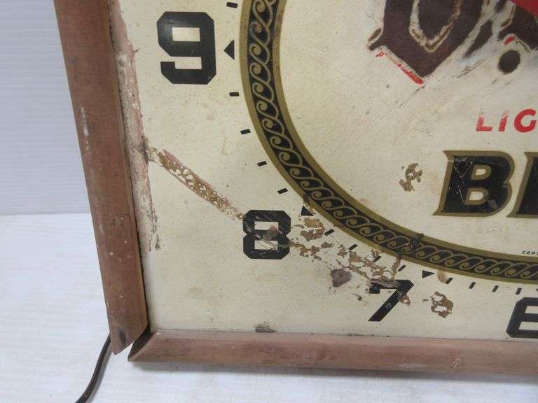 Vintage 1950s to 1960s Burger Beer Clock - Albrecht Auction Service