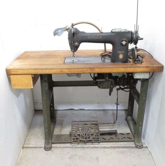 Commercial Singer Sewing Machine, Model 241-12, Dated 1851-1951, Has ...
