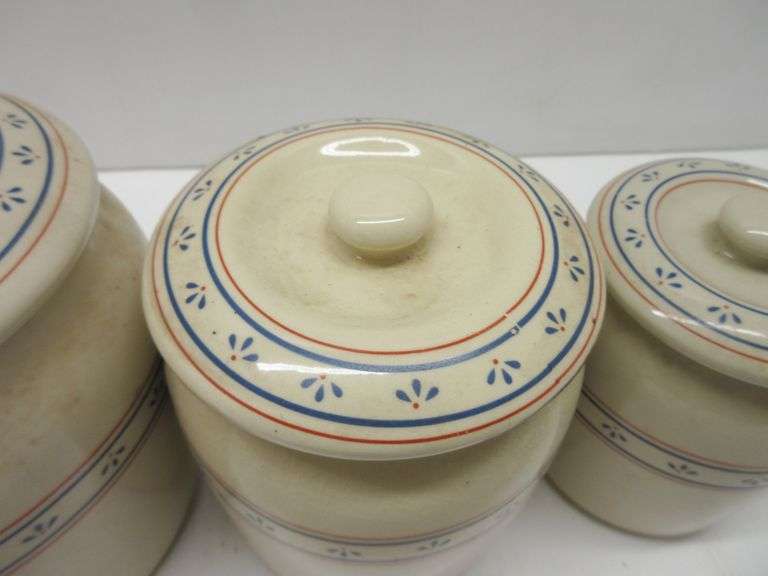 Country Flowers Lillian Vernon Canister Set - Albrecht Auction Service