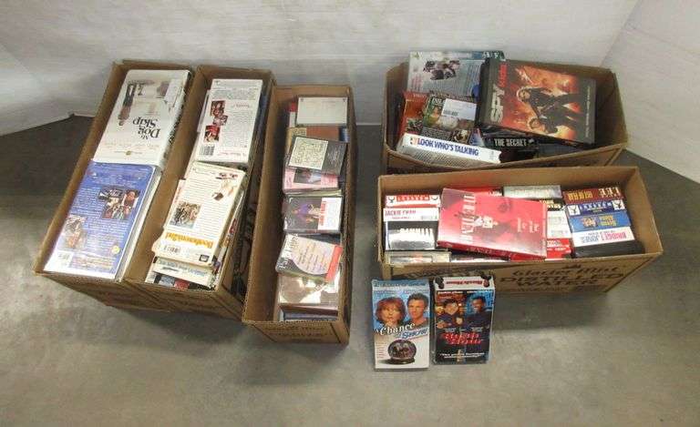 Over (80) VHS Tapes, Includes: Jackie Chan, Bruce Lee, and Many Others ...