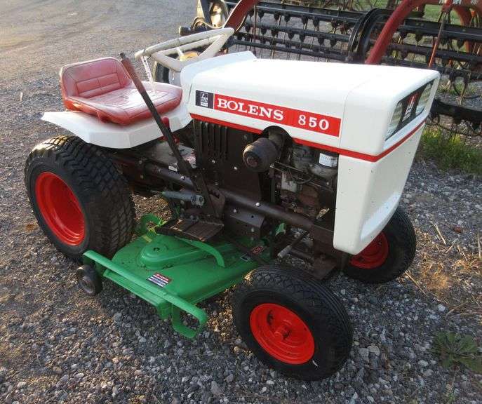 Older Bolens 850 Tractor, Keys in Office - Albrecht Auction Service