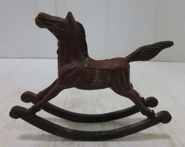 1980s Cast Iron Rocking Horse - Albrecht Auction Service