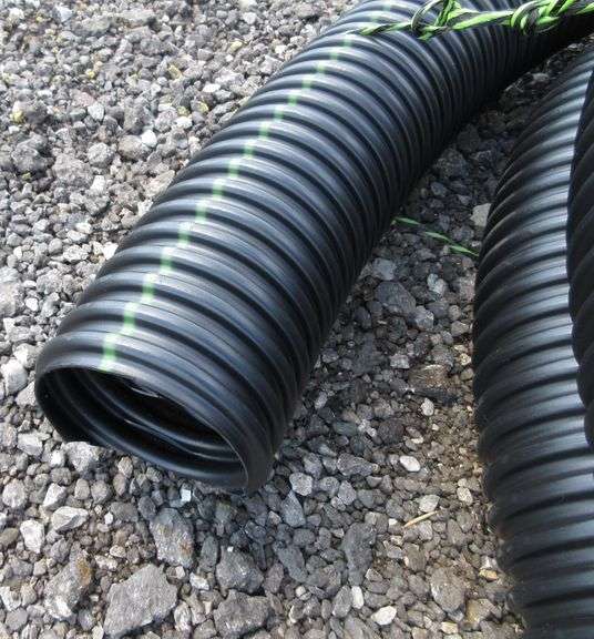 Solid Black Plastic Drain Pipe - Albrecht Auction Service