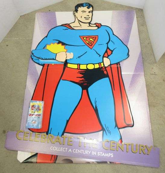 1998 Superman Floor Display, USPS with Handouts, and Stamps - Albrecht ...