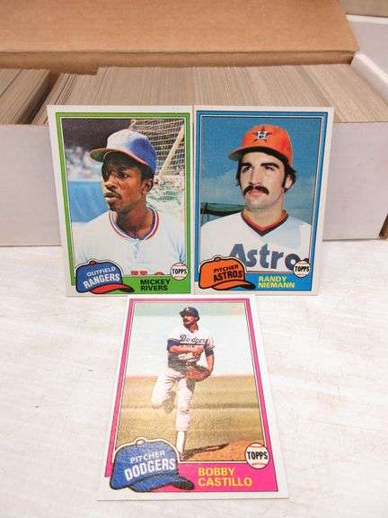 Over (4,000) 1981 and 1984 Topps Baseball Cards, Includes: 3- 800 Count ...