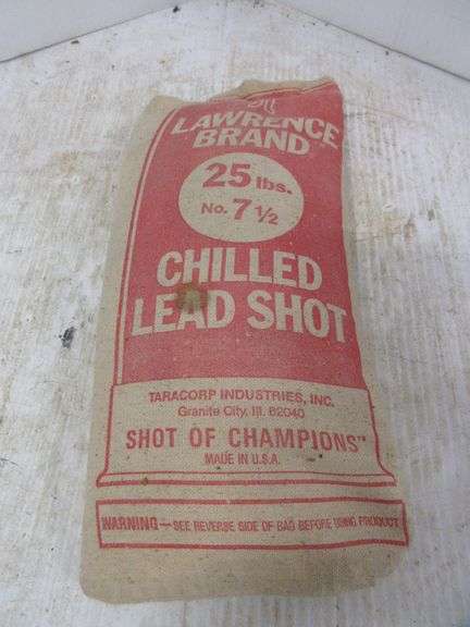 25 lbs. of Lawrence Brand Chilled Lead Shot, No. 7 1/2 - Albrecht ...