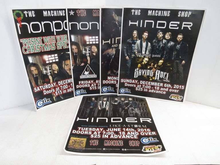 (5) Machine Shop Presents Posters, Hinder and Nonpoint - Albrecht ...