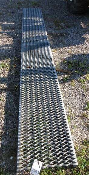 10' Expanded Metal Ramp/Decking - Albrecht Auction Service