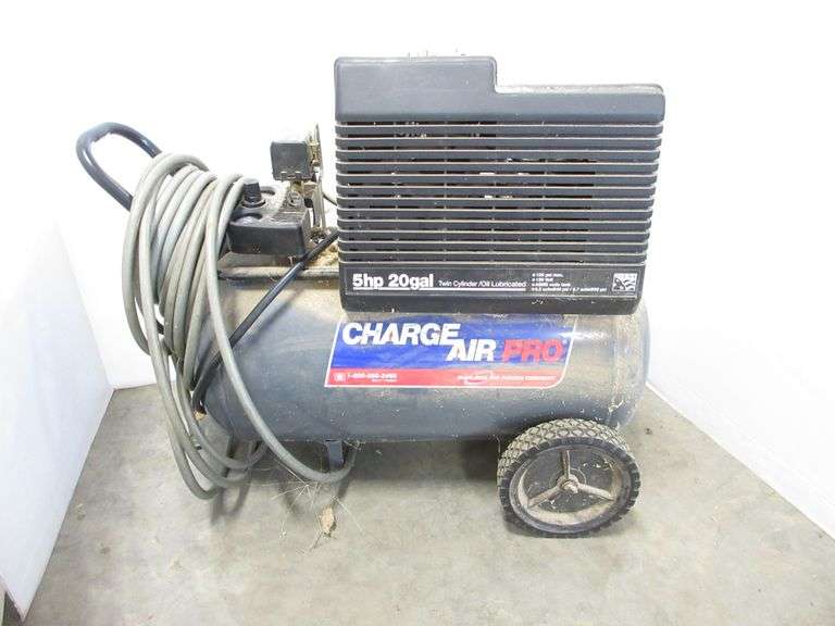 Charge Air Pro Compressor, 5 HP, 20-Gallon, 125 PSI Max, 120V ...