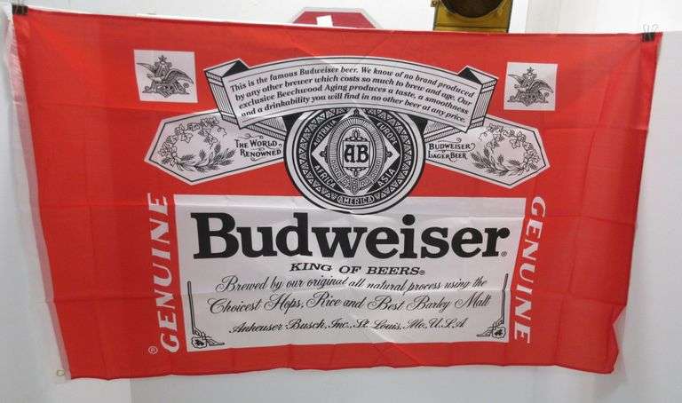 Budweiser Flag - Albrecht Auction Service