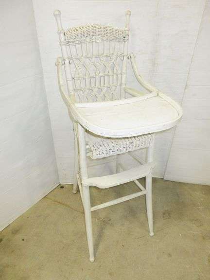Antique Wicker High Chair - Albrecht Auction Service